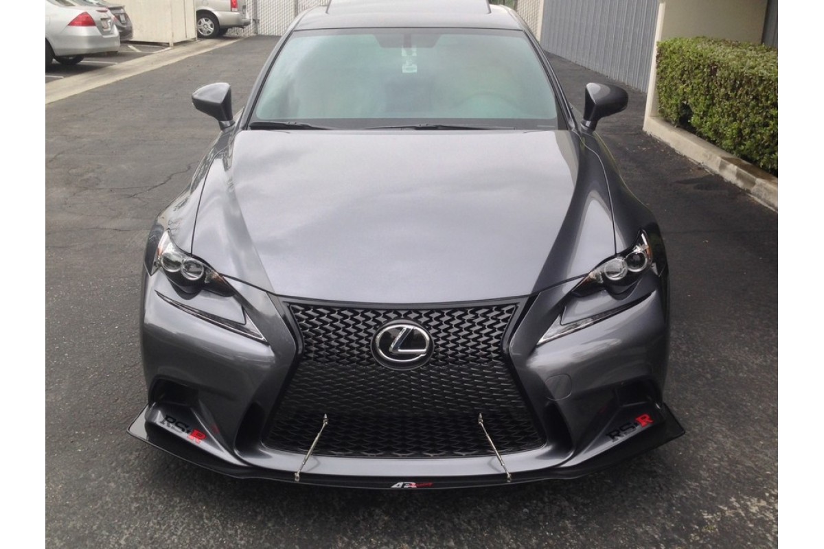 2014-2015 Lexus IS250 F Sport Carbon Fiber Wind Splitter With Rods