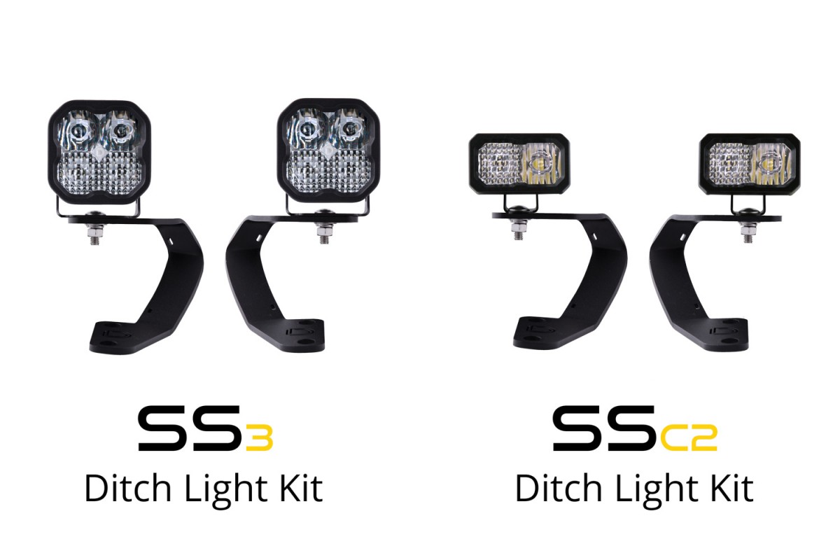 SS3 LED Ditch Light Kit for 2010-2021 Toyota 4Runner Pro White Combo ...